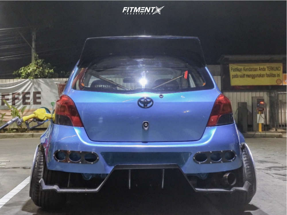 2011 Toyota Yaris Base with 17x10.5 BBS Lm and Accelera 215x45 on ...