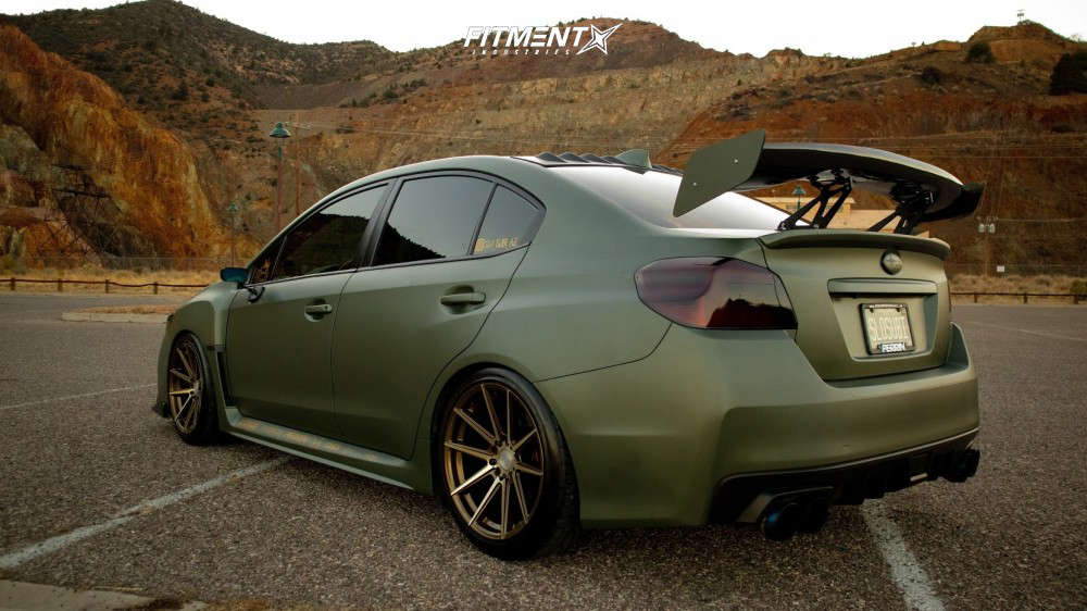 2017 Subaru WRX Premium with 18x9.5 F1R F27 and Nitto 245x40 on ...