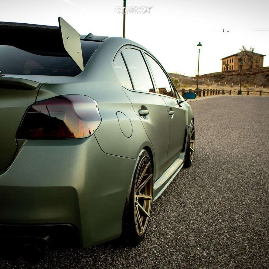 2017 Subaru WRX Premium with 18x9.5 F1R F27 and Nitto 245x40 on ...