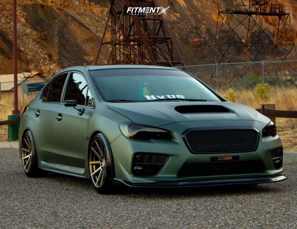 2017 Subaru WRX Premium with 18x9.5 F1R F27 and Nitto 245x40 on ...
