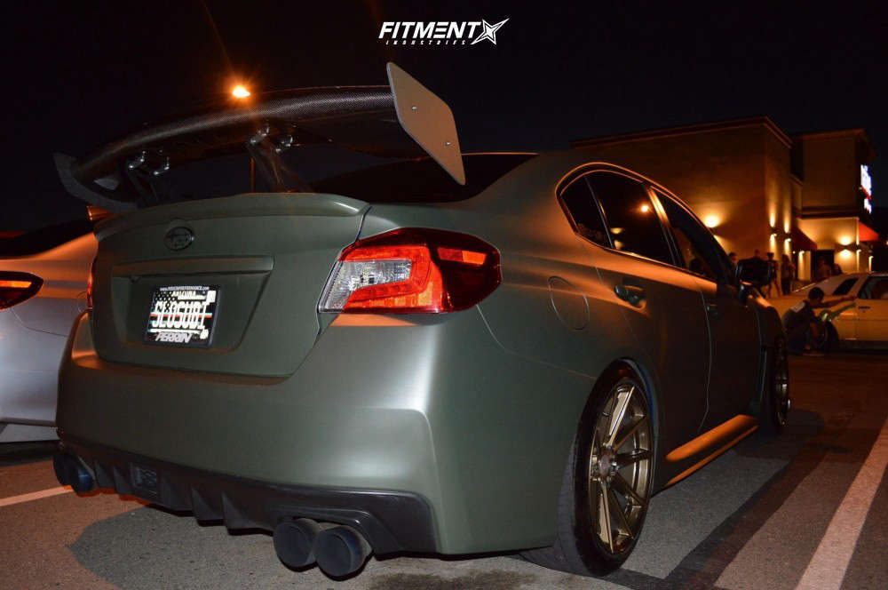 2017 Subaru WRX Premium with 18x9.5 F1R F27 and Nitto 245x40 on ...