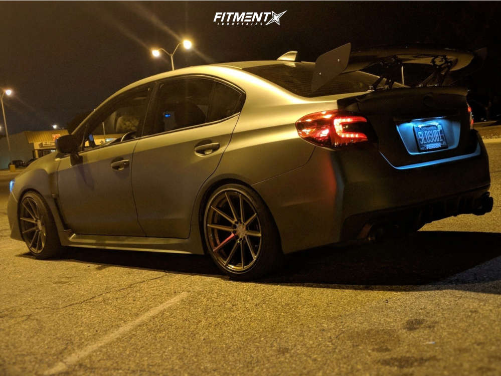 2017 Subaru WRX Premium with 18x9.5 F1R F27 and Nitto 245x40 on ...