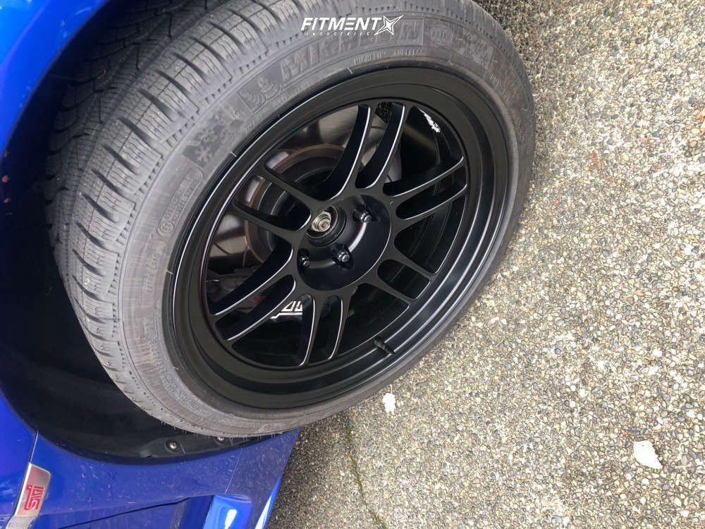 2015 Subaru WRX STI Base with 18x9.5 Enkei RPF1 and Michelin 245x40 on ...