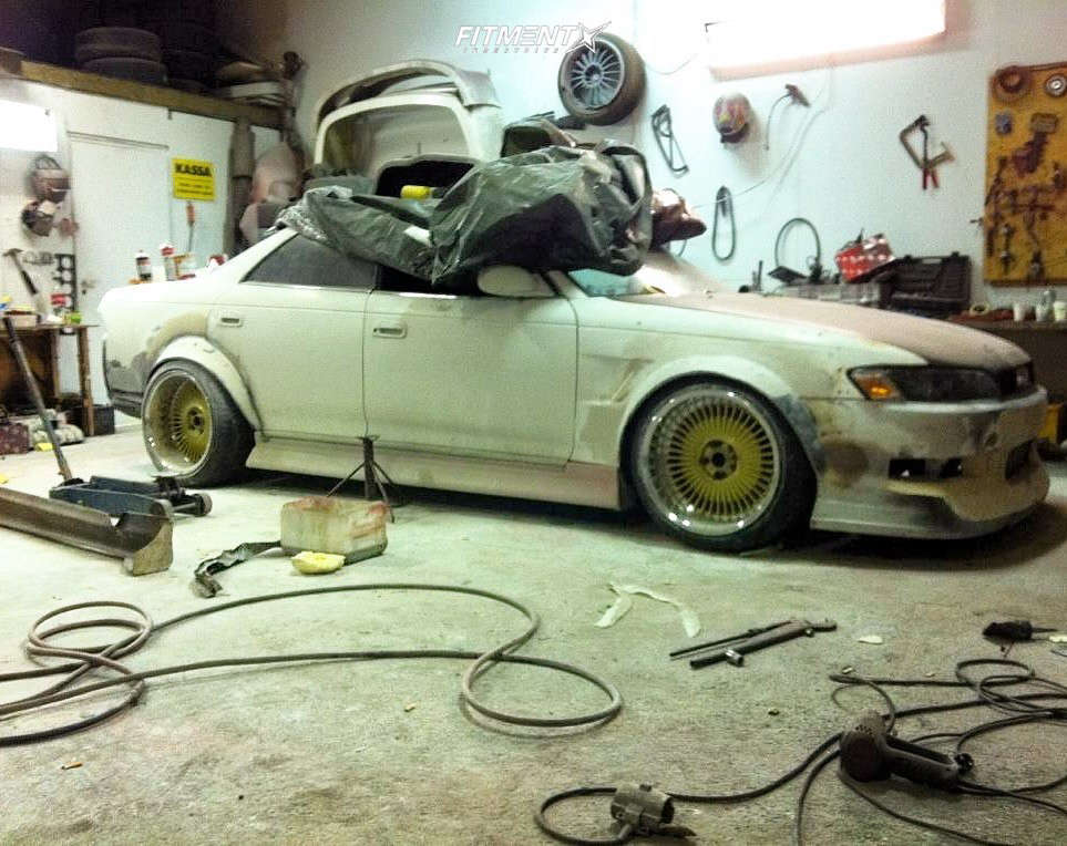 1993 Toyota Chaser Base with 18x11 Work Emitz and Kumho 245x35 on ...