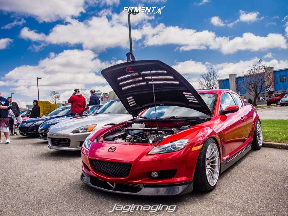 2007 Mazda RX-8 Base with 18x10.5 Enkei Rs05-rr and Bridgestone 265x35 ...
