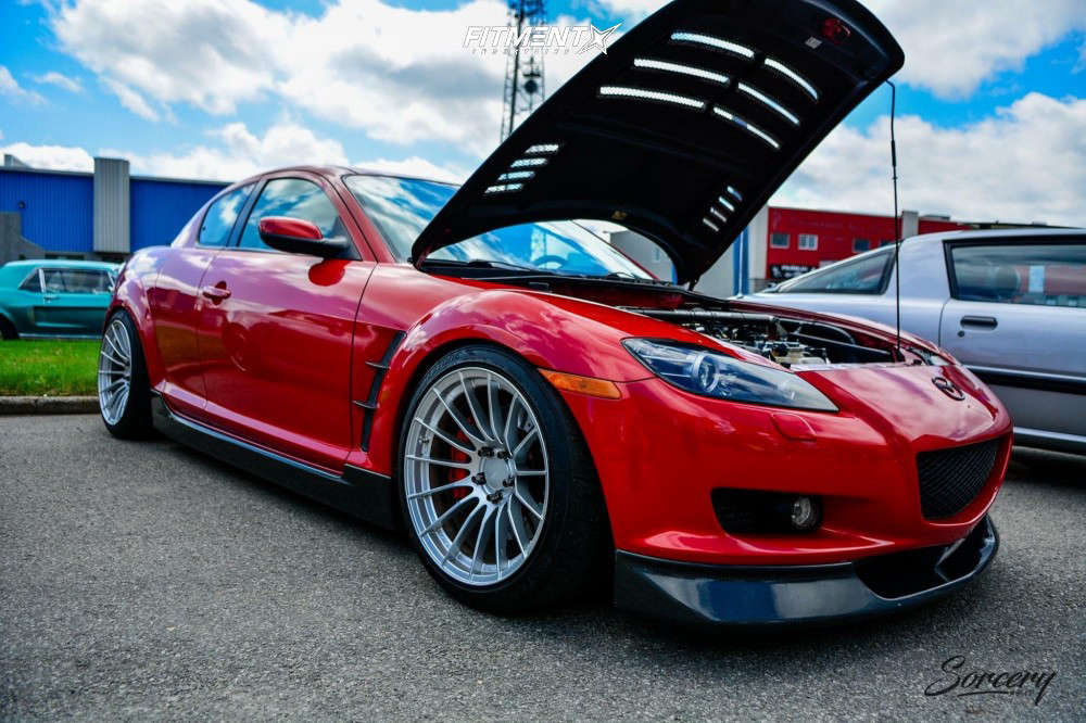 2007 Mazda RX-8 Base with 18x10.5 Enkei Rs05-rr and Bridgestone 265x35 ...