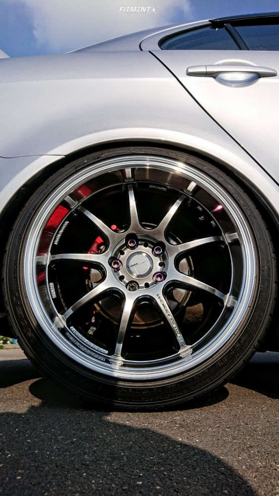 2010 Mitsubishi Lancer SE with 18x9.5 Work D9r and Falken 215x40 on ...