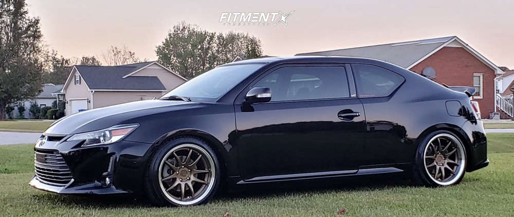2016 Scion TC Base with 18x9.5 Aodhan DS02 and Michelin 225x45 on ...