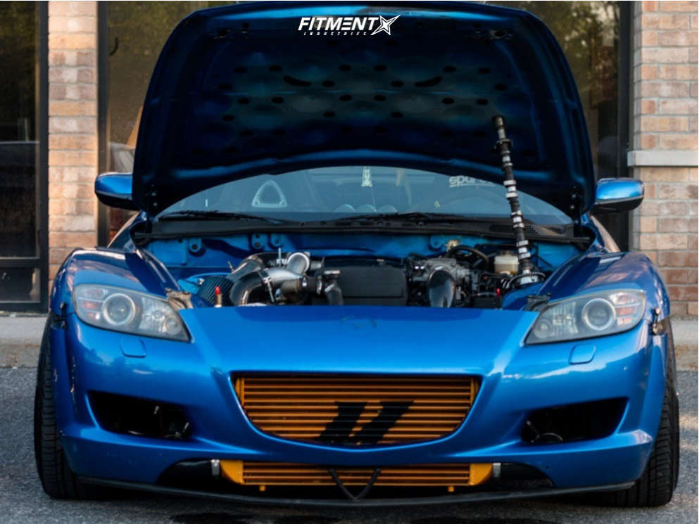 2004 Mazda RX-8 Base with 18x9.5 Varrstoen Es6 and Zeta 225x40 on ...