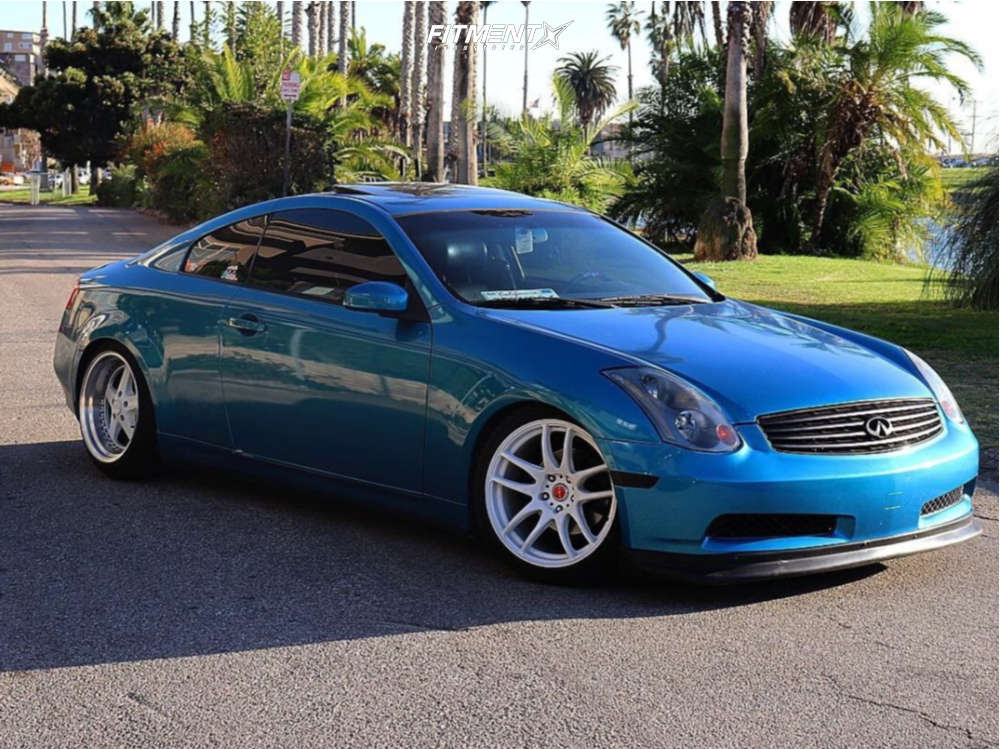 2003 INFINITI G35 Base with 18x10.5 ESR Sr08 and Pirelli 235x35 on ...