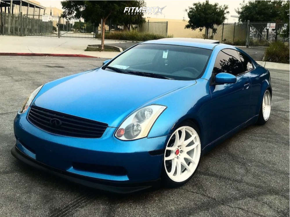 2003 INFINITI G35 Base with 18x10.5 ESR Sr08 and Pirelli 235x35 on ...