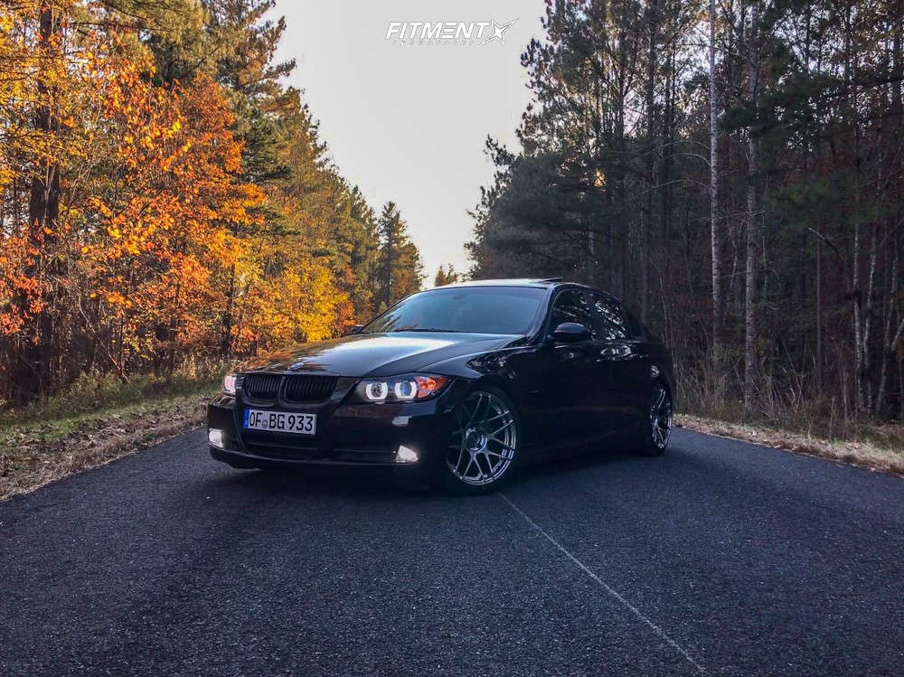 2006 BMW 325i Base with 18x8.5 ESR Rf1 and Sumitomo 225x40 on Lowering ...