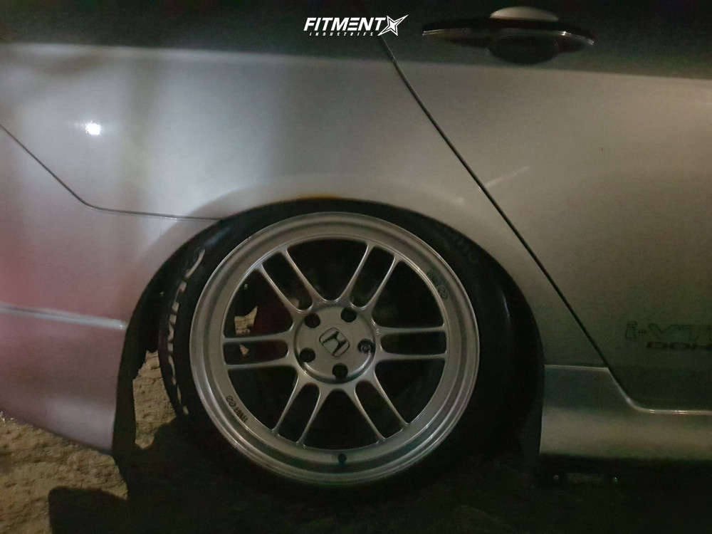 2008 Honda Accord EX with 18x9 Enkei RPF1 and Kumho 235x40 on Lowering Springs | 526177 ...