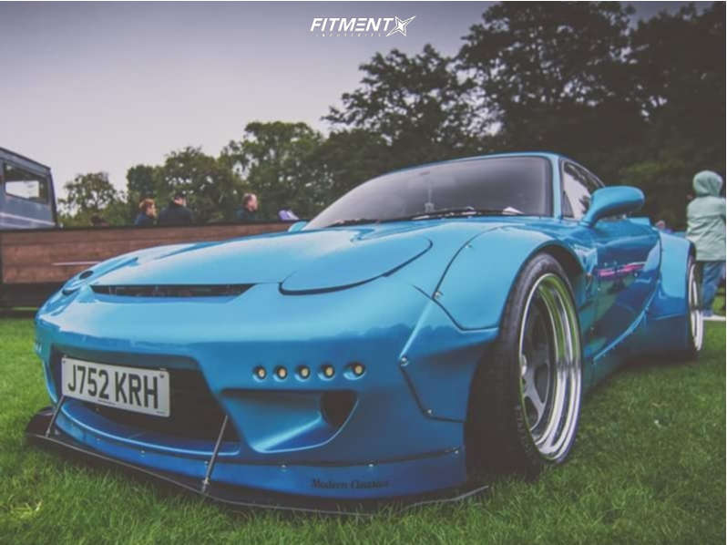 1991 Mazda RX-7 Turbo with 18x9.5 Work Mister L1 and Michelin 255x35 on ...