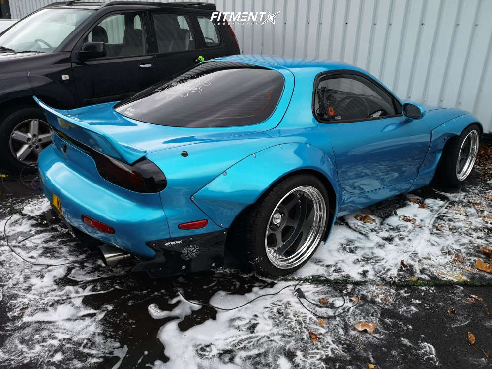 1991 Mazda RX-7 Turbo with 18x9.5 Work Mister L1 and Michelin 255x35 on ...