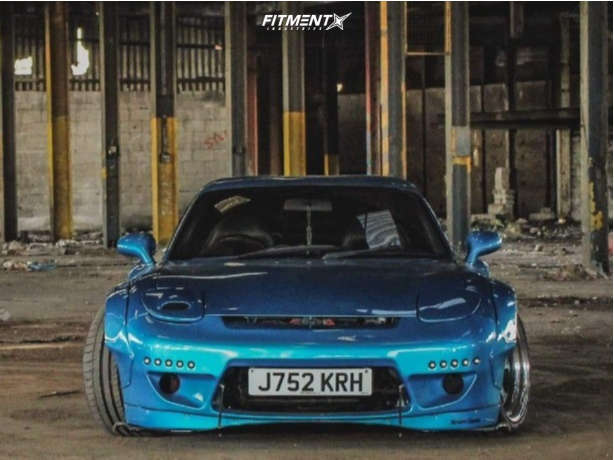 1991 Mazda RX-7 Turbo with 18x9.5 Work Mister L1 and Michelin 255x35 on ...