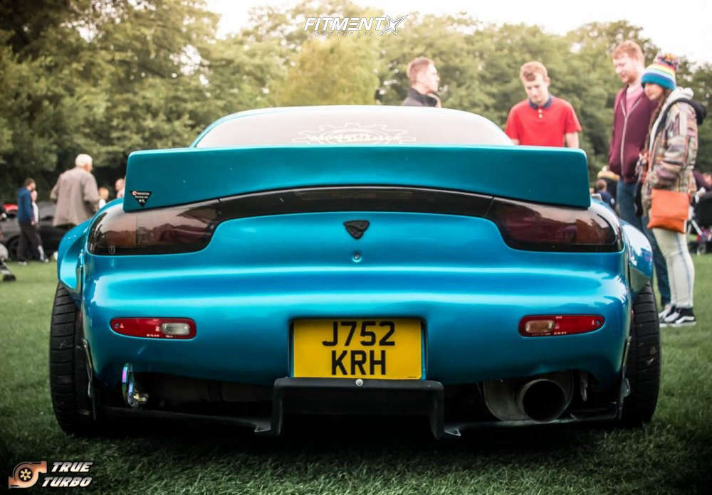 1991 Mazda RX-7 Turbo with 18x9.5 Work Mister L1 and Michelin 255x35 on ...