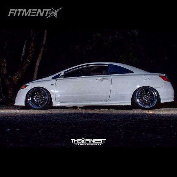 2006 Honda Civic Si with 18x9.5 Enkei RPF1 and Nankang 215x40 on ...