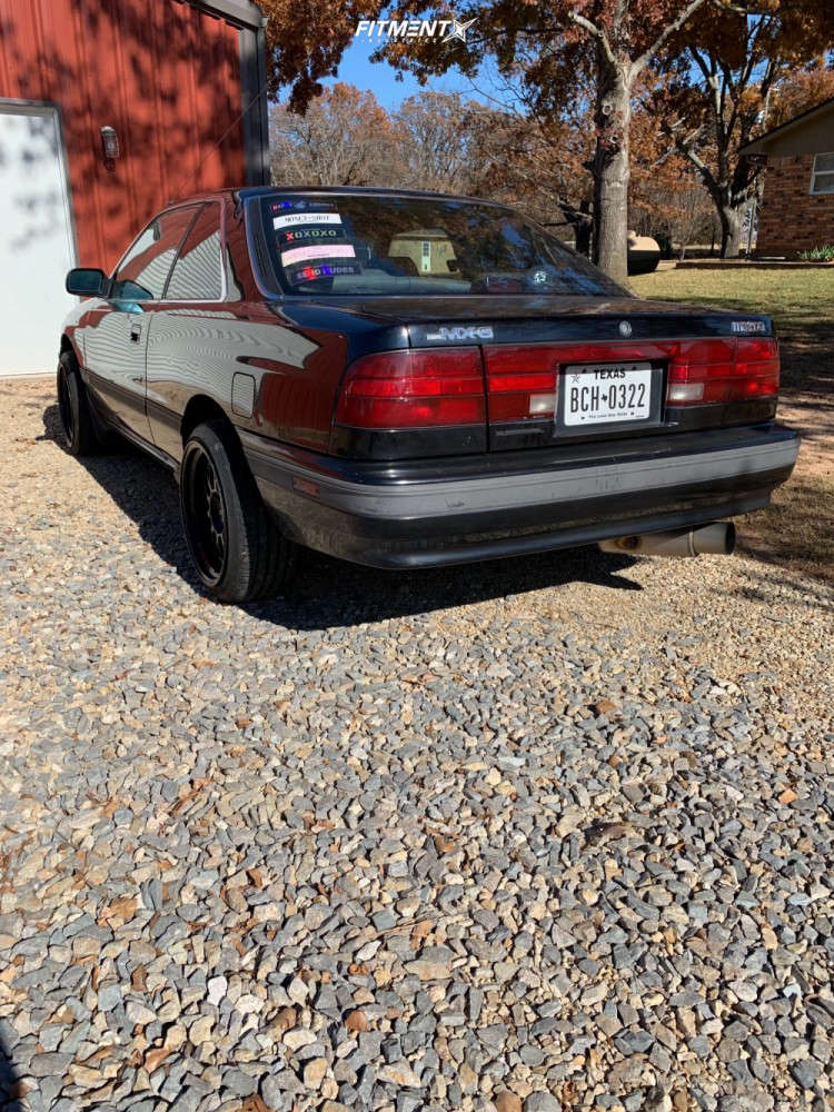 1990 Mazda MX-6 DX with 17x9.5 ESR Sr01 and Velozza 215x40 on Stock ...