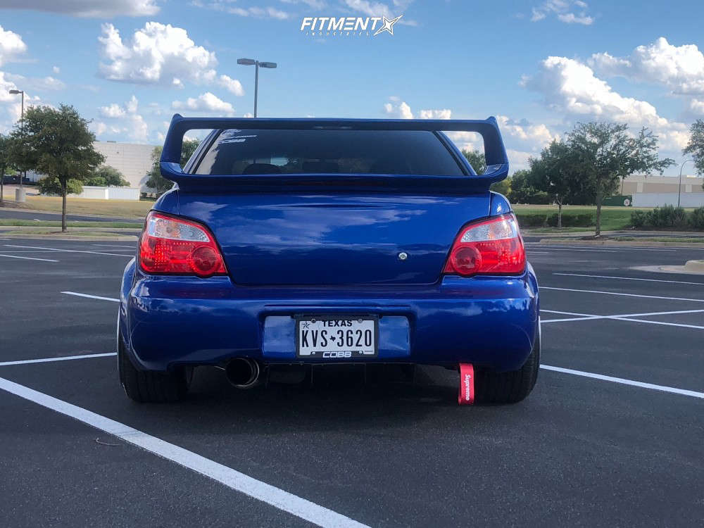 2004 Subaru WRX Base with 18x9.5 ESR Sr08 and Nankang 235x40 on Air ...