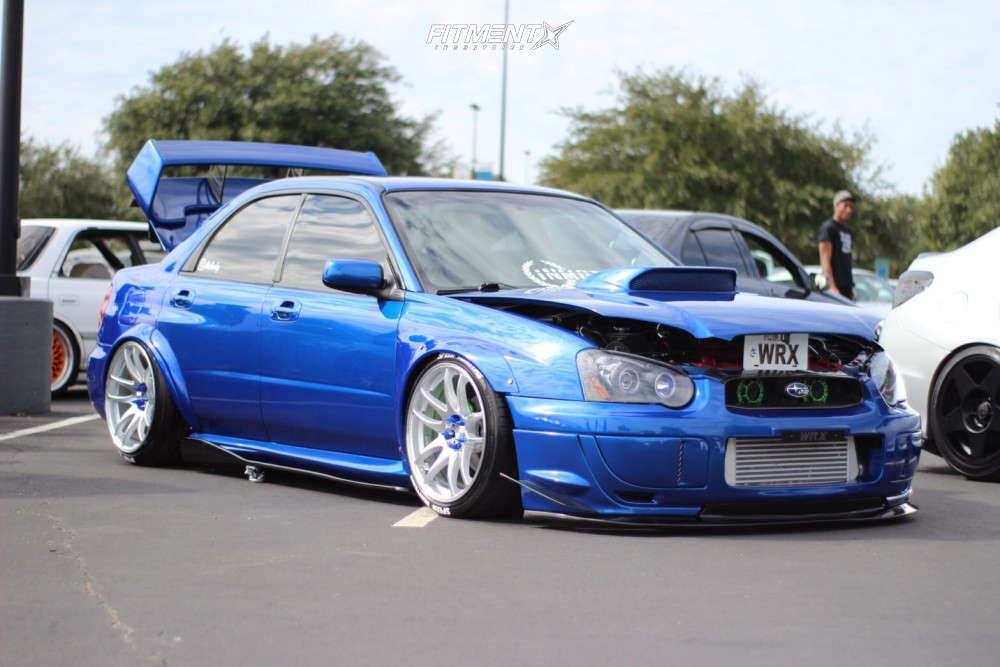2004 Subaru WRX Base with 18x9.5 ESR Sr08 and Nankang 235x40 on Air ...