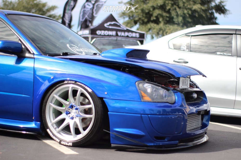 2004 Subaru WRX Base with 18x9.5 ESR Sr08 and Nankang 235x40 on Air ...