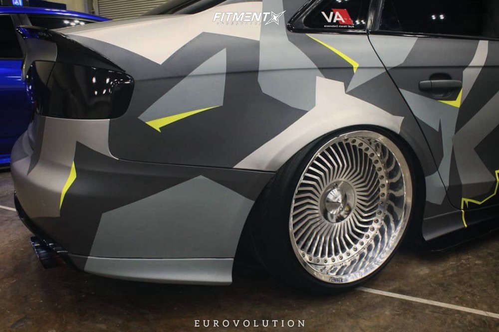 2011 Audi A4 Base with 18x10 Work Carving Head 40 and Accelera 215x40 ...