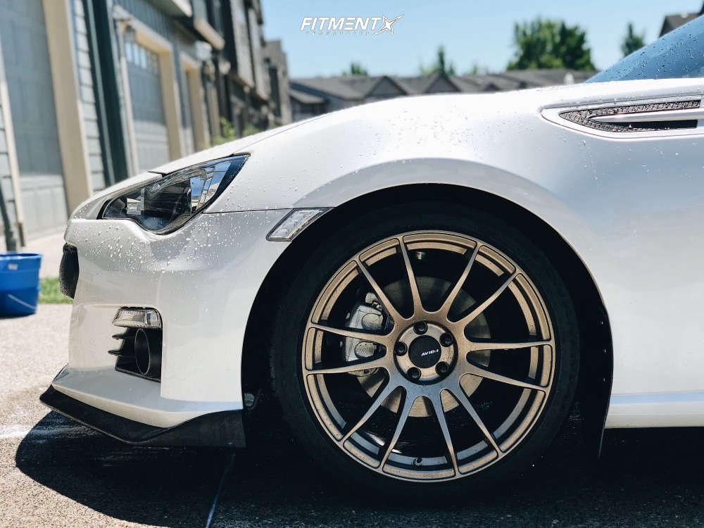 2013 Subaru BRZ Limited with 18x9.5 AVID1 AV20 and Continental 235x40 on Coilovers | 529516 ...