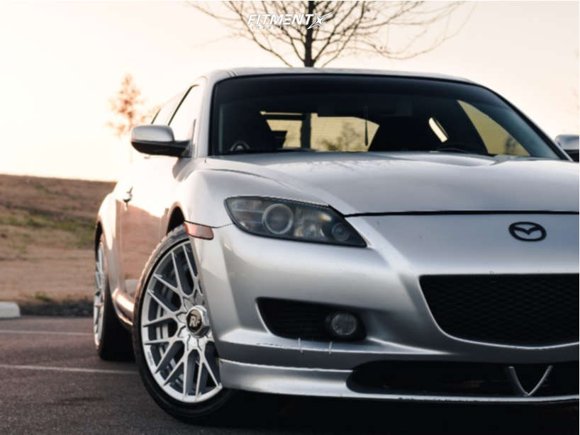 2006 Mazda RX-8 Base with 18x8.5 Rotiform Rse and Goodyear 245x40 on ...