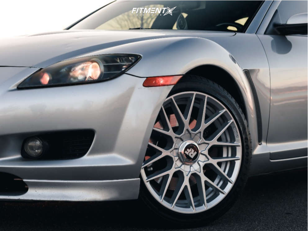 2006 Mazda RX-8 Base with 18x8.5 Rotiform Rse and Goodyear 245x40 on ...