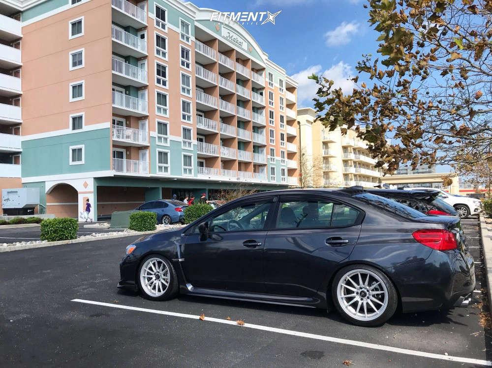 2018 Subaru WRX Base with 18x9.5 Cosmis Racing R1 and Nankang 265x35 on ...