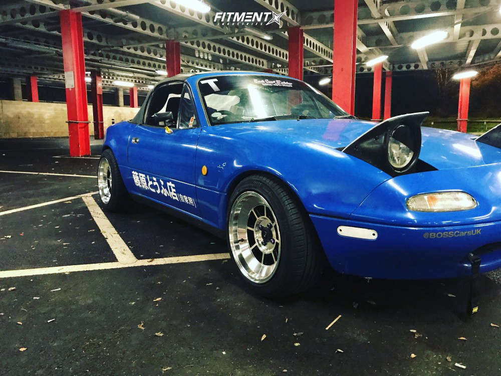 1991 Mazda MX-5 Miata Base with 15x8 Rota Shakotan and Nankang 195x50 ...