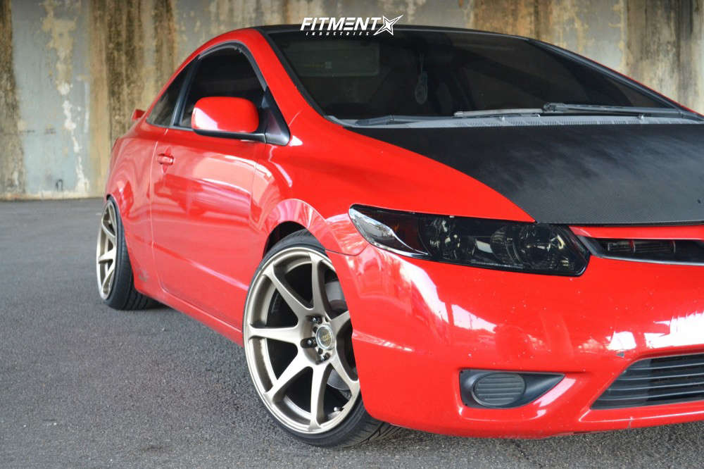 2007 Honda Civic Si with 17x9 MB Wheels Battle and Linglong 215x35 on ...