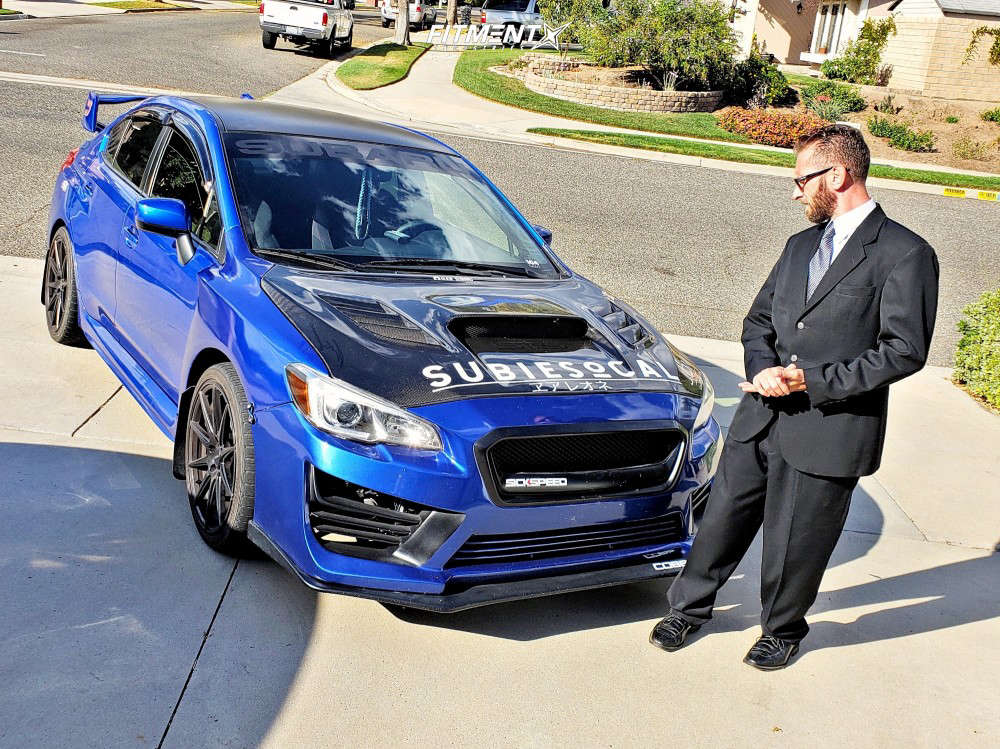 2015 Subaru WRX Base with 19x8.5 Varro Vd10 and Falken 255x35 on Stock Suspension | 534877 ...