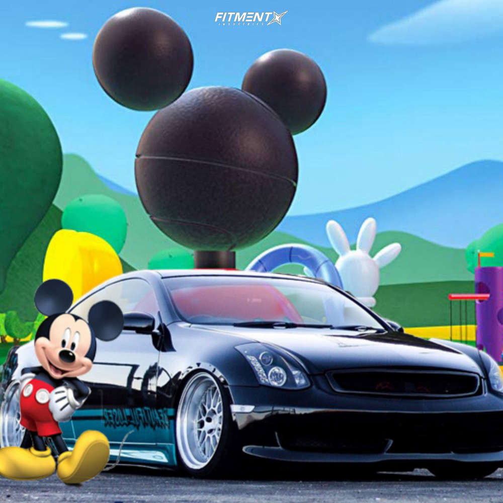 2007 INFINITI G35 2dr Coupe (3.5L 6cyl 6M) with 19x11 Aodhan Ah02 and ...