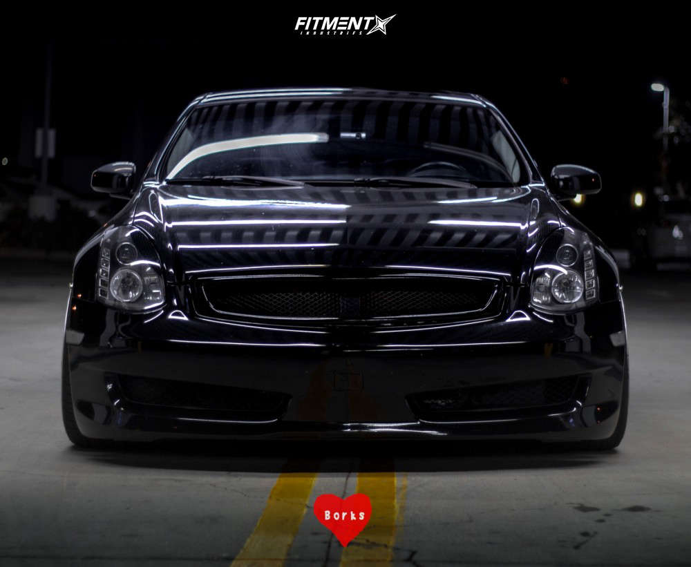 2007 INFINITI G35 2dr Coupe (3.5L 6cyl 6M) with 19x11 Aodhan Ah02 and ...