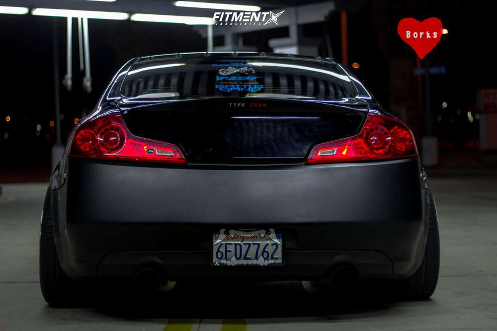 2007 INFINITI G35 2dr Coupe (3.5L 6cyl 6M) with 19x11 Aodhan Ah02 and ...