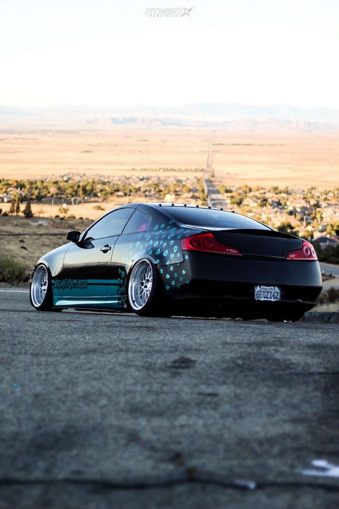 2007 INFINITI G35 2dr Coupe (3.5L 6cyl 6M) with 19x11 Aodhan Ah02 and ...