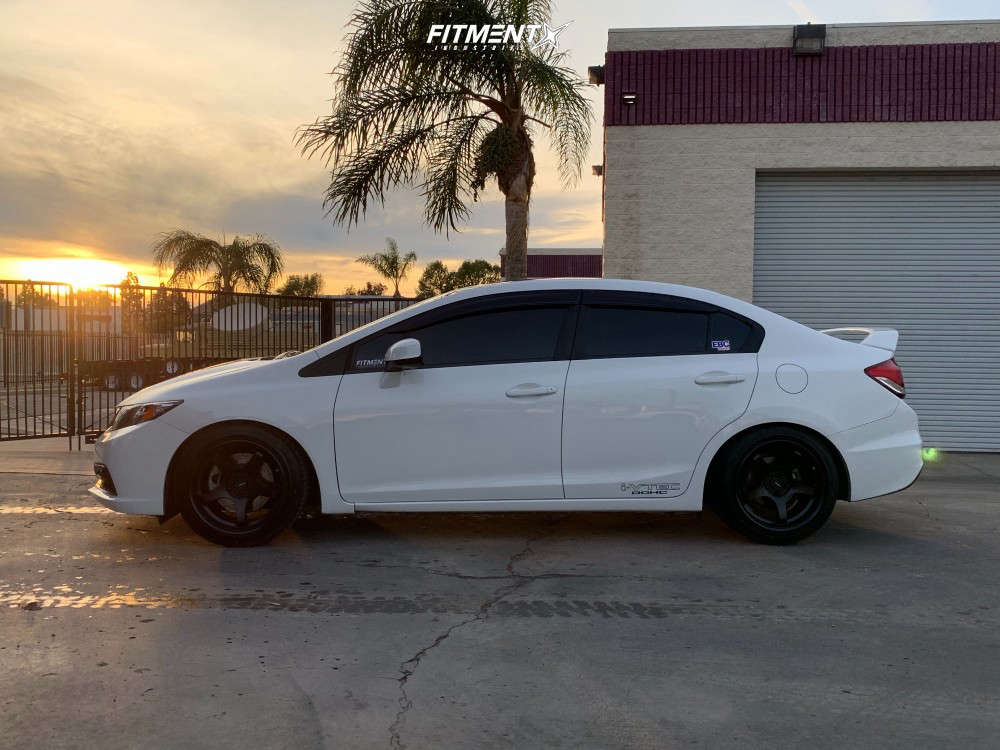 2013 Honda Civic Si with 17x9 AVID1 AV28 and Accelera 235x45 on Lowering Springs | 536793 ...