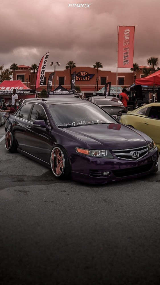 2006 Acura TSX Base with 18x10 Work VS KF and Federal 215x35 on Air ...