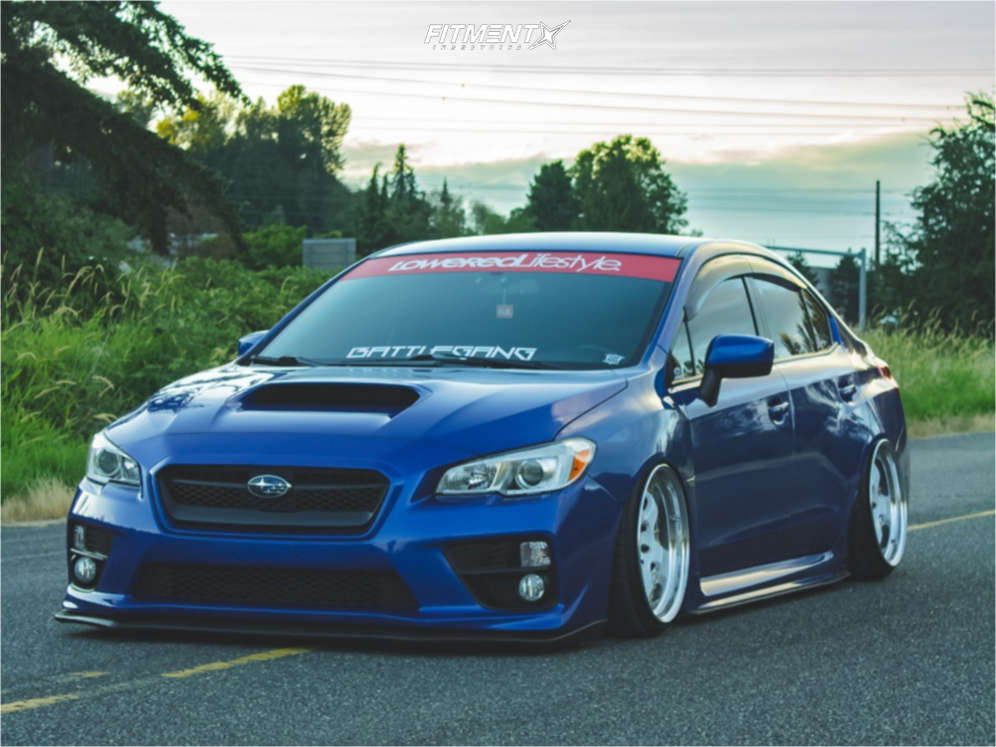 2015 Subaru WRX Base with 18x10 Work Meister S1 3p and Federal 215x35 ...