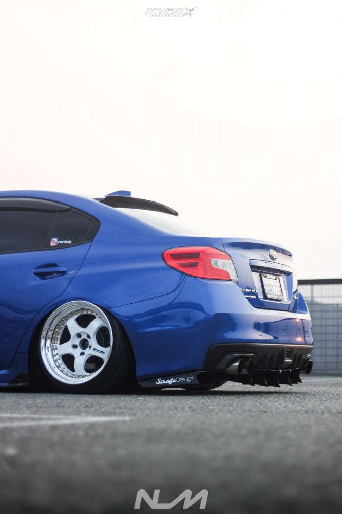 2015 Subaru WRX Base with 18x10 Work Meister S1 3p and Federal 215x35 ...
