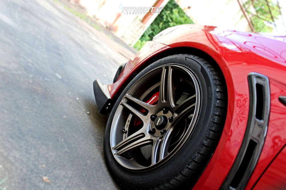 2015 Mitsubishi Lancer Evolution GSR with 18x9 Cosmis Racing S5r and ...