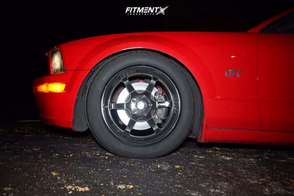 2006 Ford Mustang GT with 18x9.5 Cosmis Racing XT-006R and Federal 275x25 on Lowering Springs ...