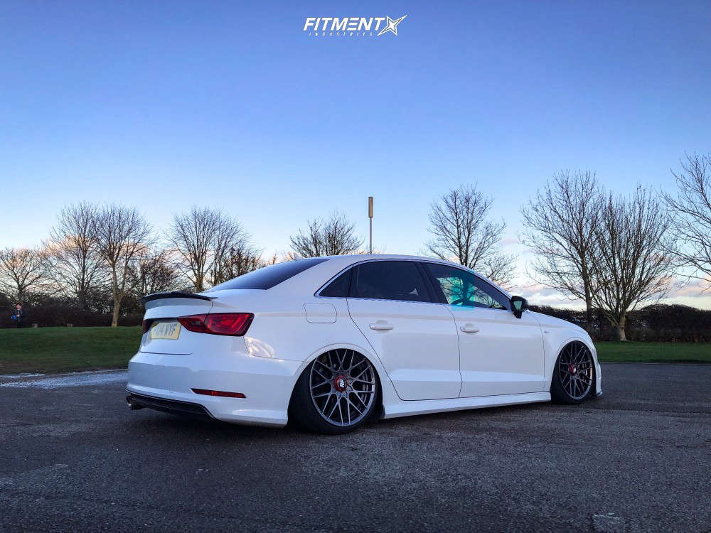 2014 Audi A3 Base with 19x8.5 Rotiform Rse and Accelera 215x35 on Air ...