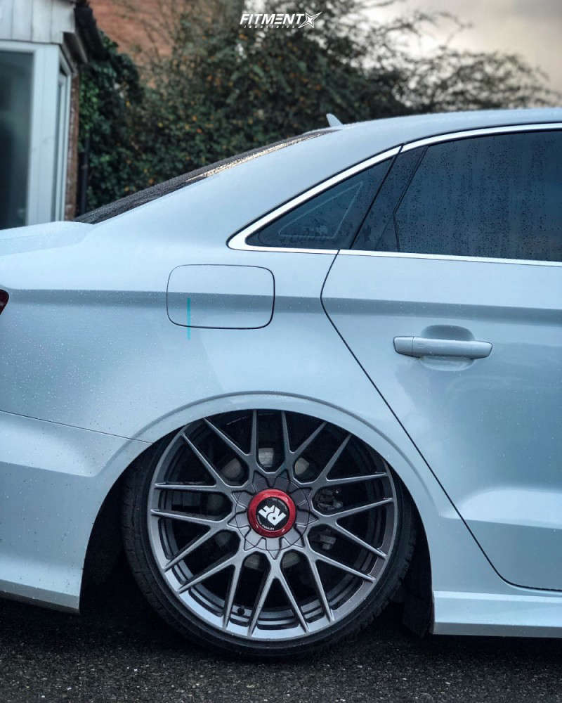 2014 Audi A3 Base with 19x8.5 Rotiform Rse and Accelera 215x35 on Air ...