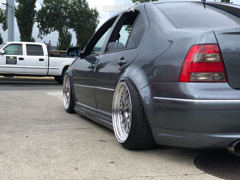 2004 Volkswagen Jetta GLI 1.8T 4dr Sedan 1.8L 4cyl Turbo 6M with 18x8.5 Auto Art and Achilles 205x40 on Air Suspension 541576 Fitment Industries