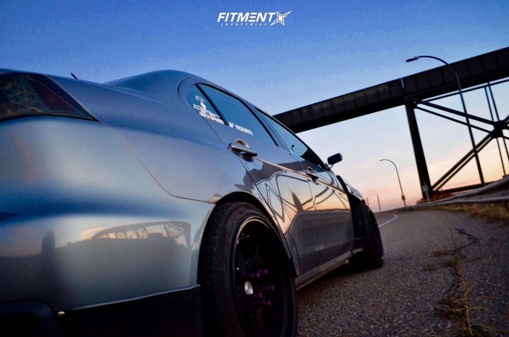 2012 Mitsubishi Lancer Evolution GSR with 18x9.5 ESR Sr06 and Michelin ...