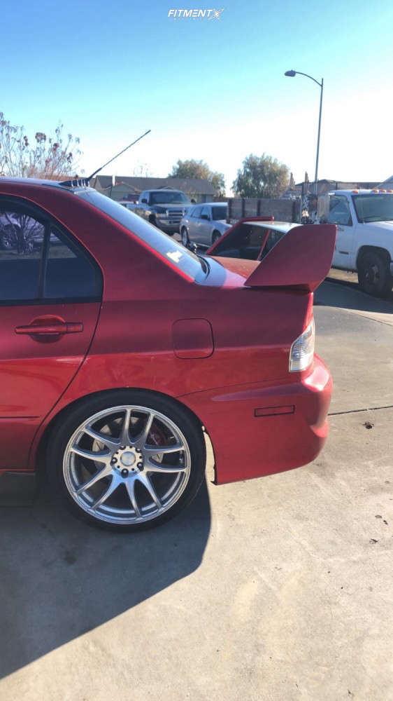 2005 Mitsubishi Lancer Evolution MR with 18x9.5 ESR Sr08 and ...