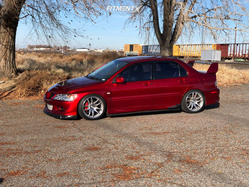 2005 Mitsubishi Lancer Evolution MR with 18x9.5 ESR Sr08 and ...